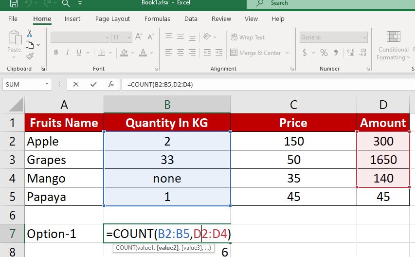 Count formula in excel best All types of Count 1.5