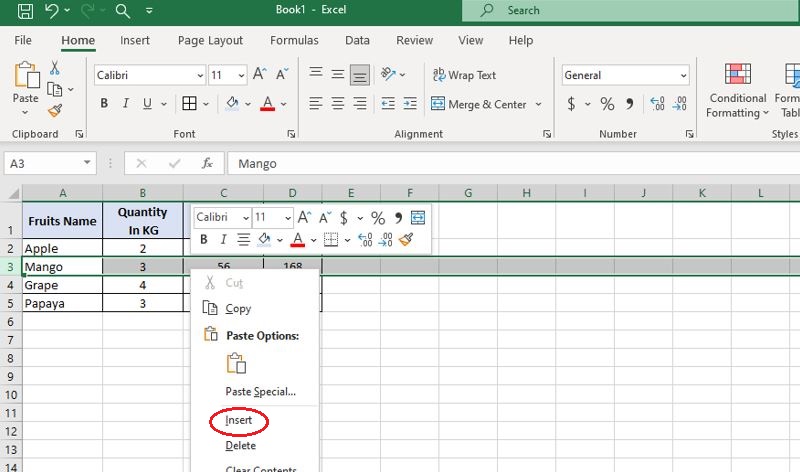 Insert row in excel Add Row free and best 1.3